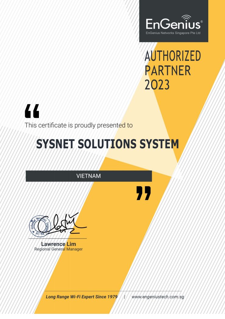 SysNet là Partner chính thức của EnGenius tại Việt Nam - SysNet Solutions System - Nhà cung cấp ...
